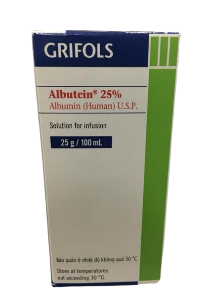 ALBUTEIN Human Albumin 25.0% (25g / mL) Solution for Injection for IV ...